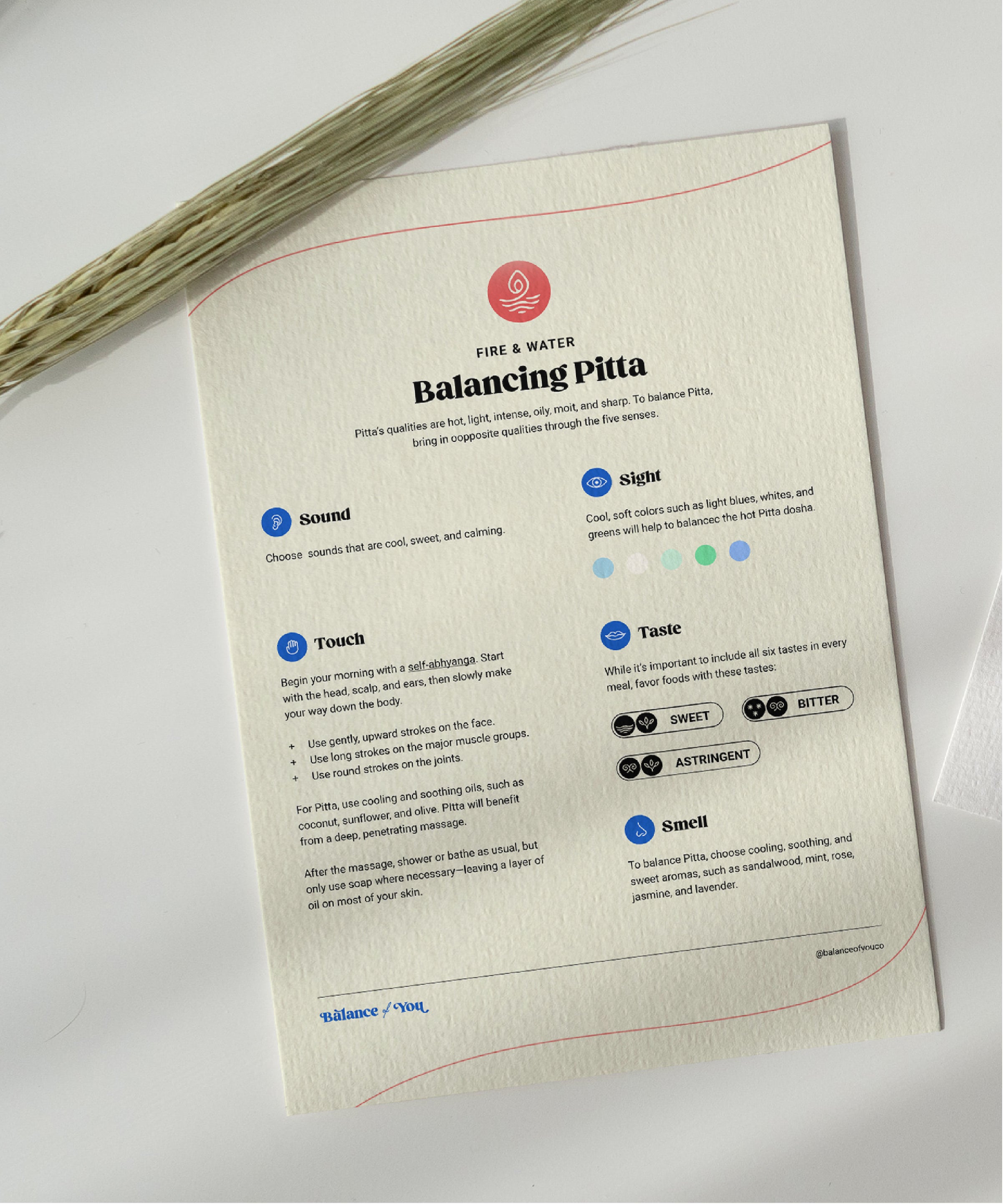 Balancing Pitta Digital Download – Balance of You Co.